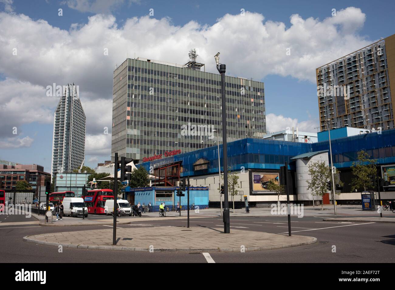 Elephant and Castle in London, UK. The area is now subject to a master ...