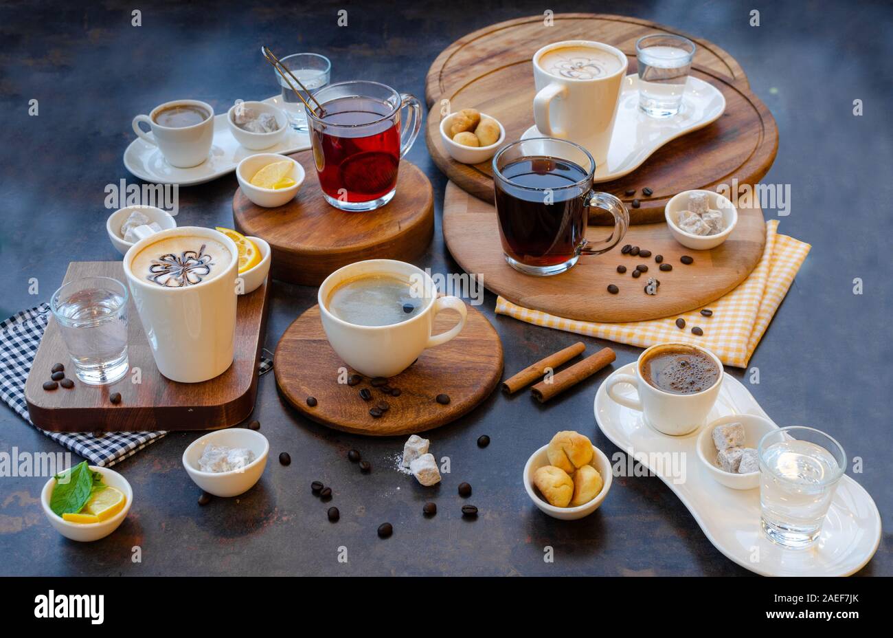 Types of coffees hi-res stock photography and images - Alamy