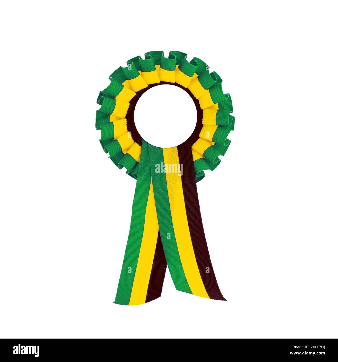 jamaica country flag ribbon symbol green yellow black Stock Photo - Alamy