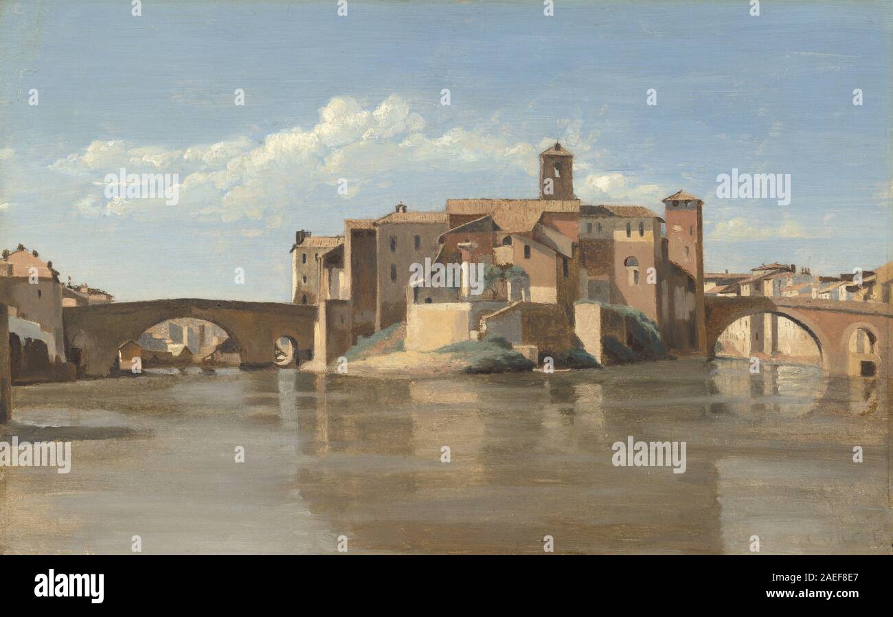 Jean-Baptiste-Camille Corot, The Island and Bridge of San Bartolomeo ...
