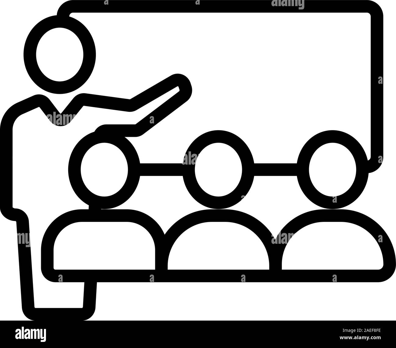 man and audience icon vector. Isolated contour symbol illustration ...