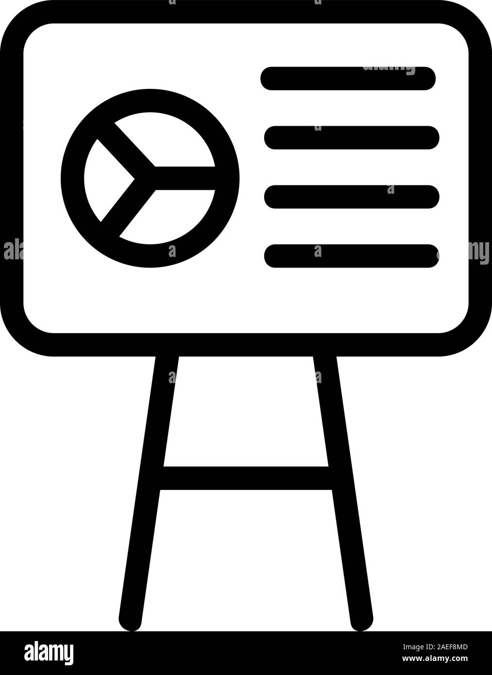 Simple line art illustration presenter Cut Out Stock Images & Pictures ...