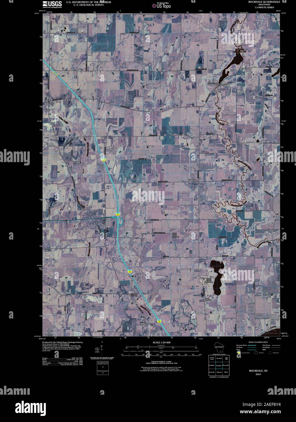Map of rockdale hi-res stock photography and images - Alamy