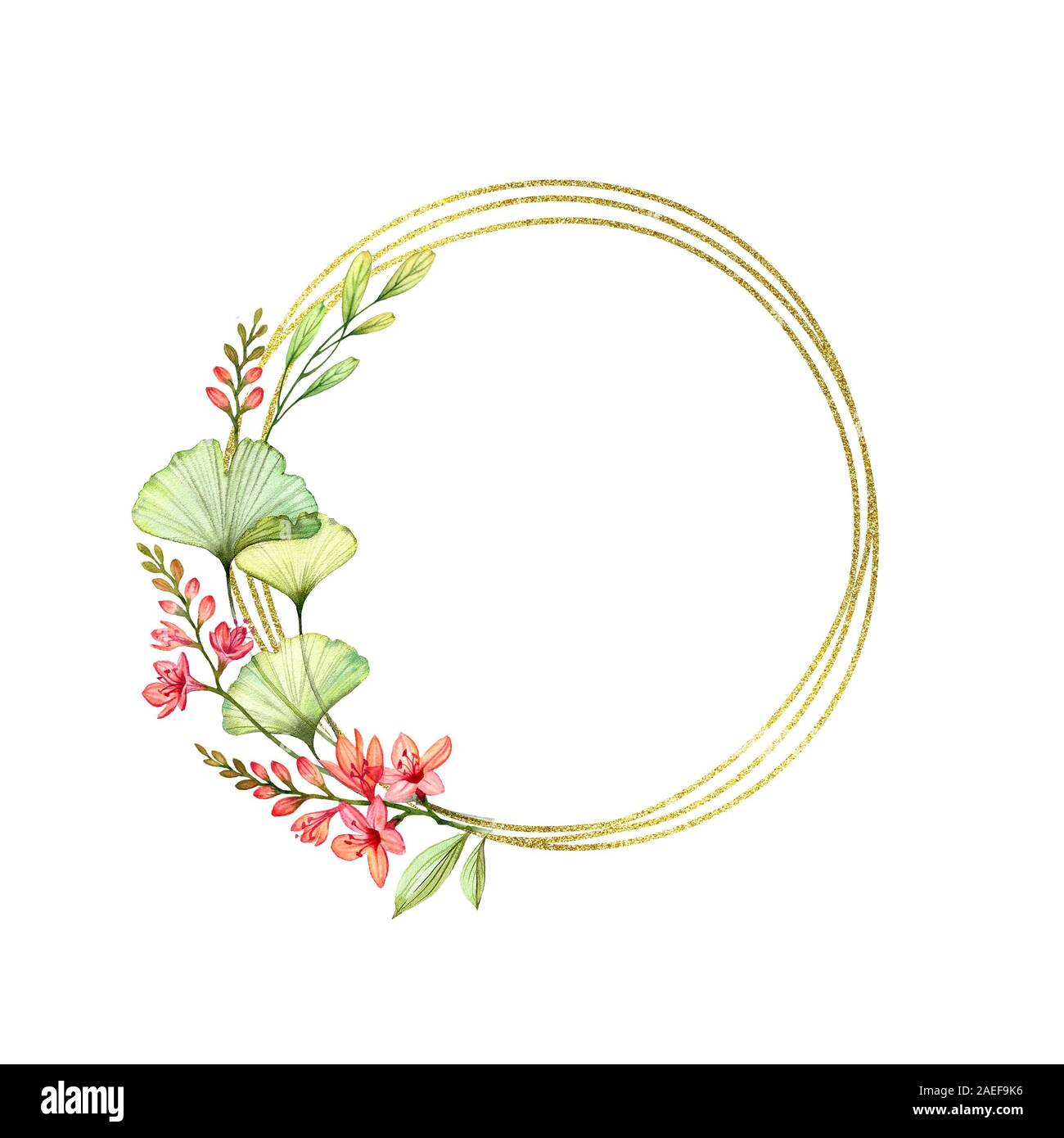 Round Frame Flower