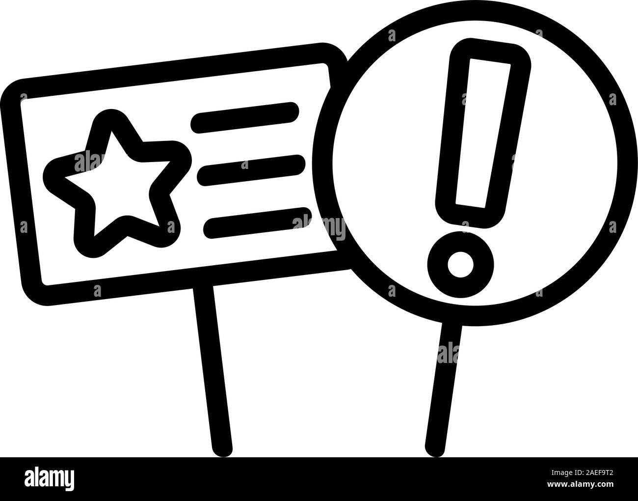 speech protest icon vector. Isolated contour symbol illustration Stock ...