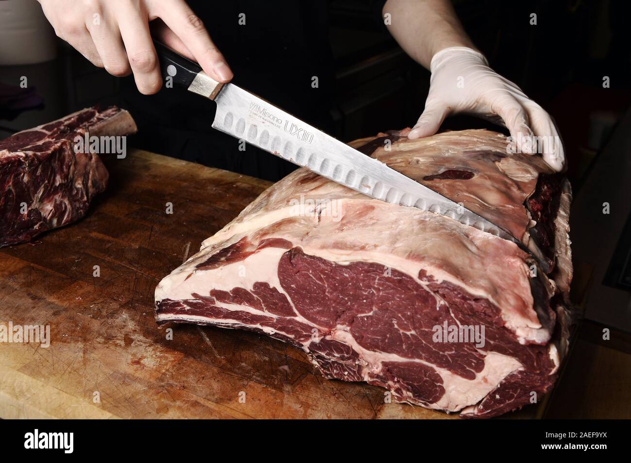 Beef Meat restaurant - Paris - France Stock Photo - Alamy