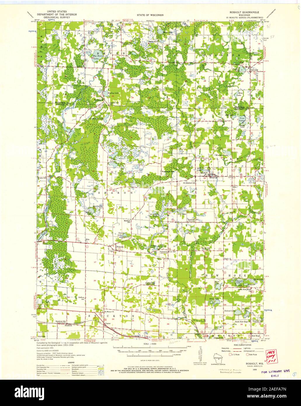 Map of rosholt hi-res stock photography and images - Alamy