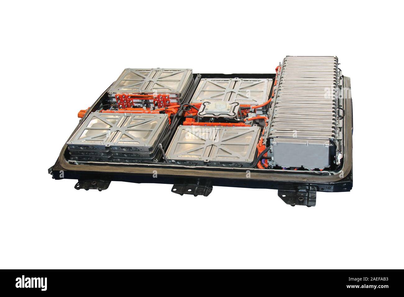 The Battery Power Units of a Modern Electric Vehicle Stock Photo - Alamy