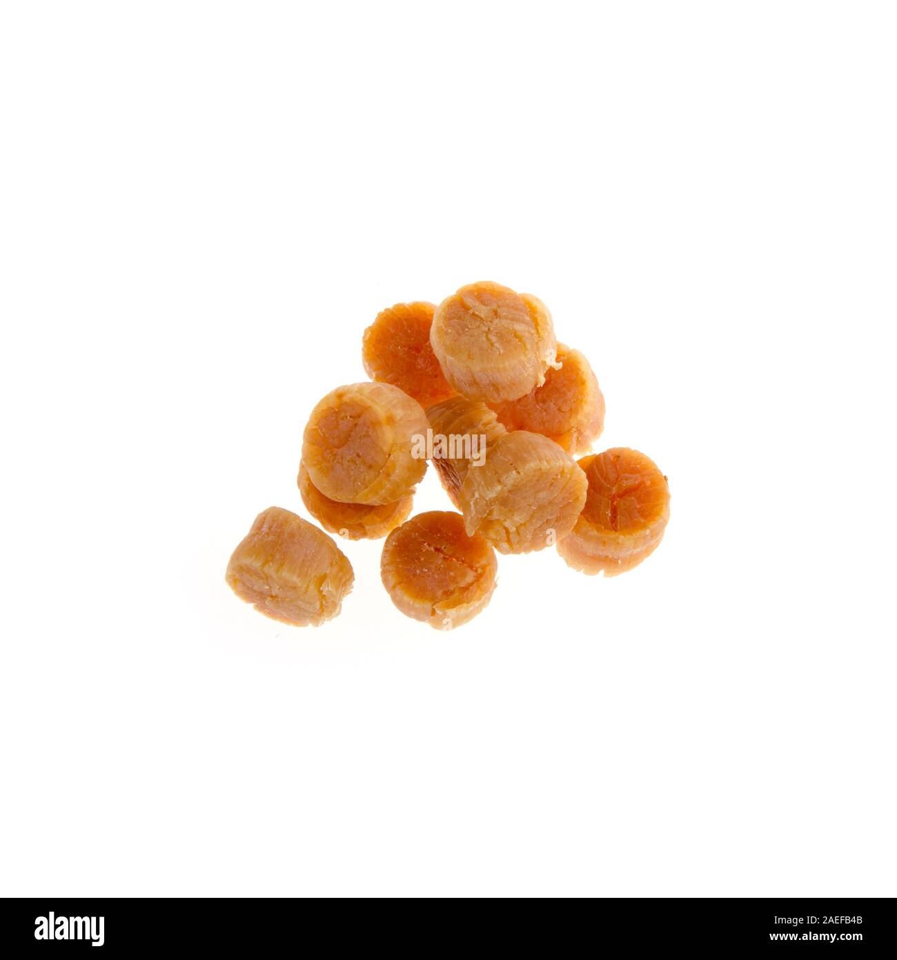 dried scallop or chinese dry scallop on white background Stock Photo ...