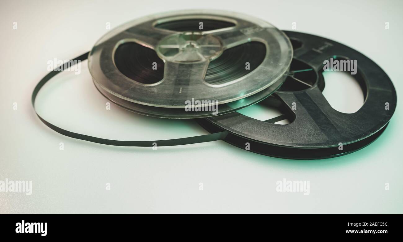 Close up old vintage Reel tape recorder background Stock Photo - Alamy