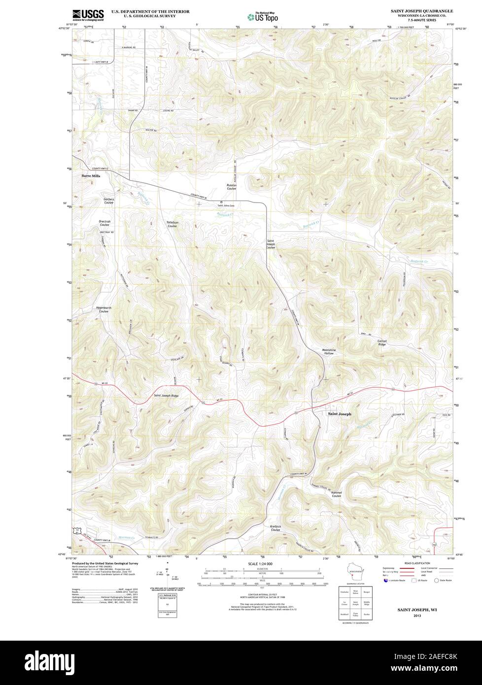Saint joseph map Cut Out Stock Images & Pictures - Alamy