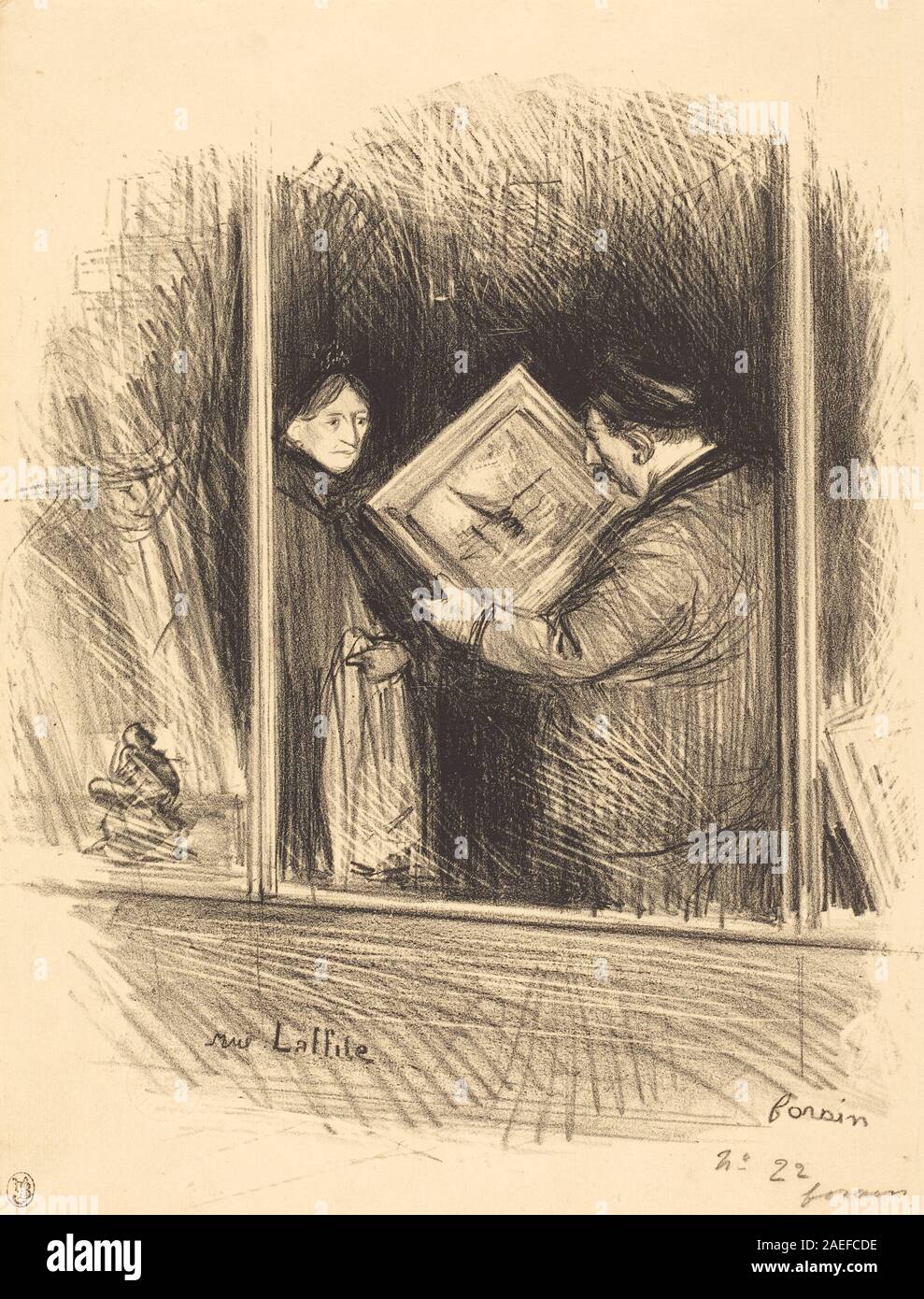 This circa 1892 artwork by Jean-Louis Forain depicts Laffitte Street ...