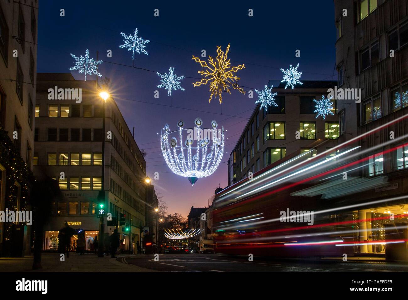 Beautiful Christmas lights on the corner of Conduit Street, Old Bond ...