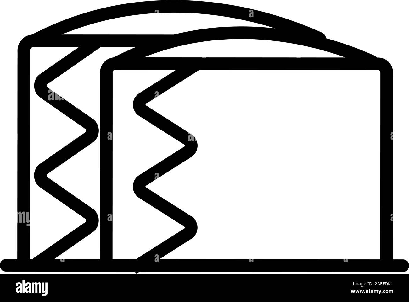 Fuel tank icon vector. Isolated contour symbol illustration Stock ...
