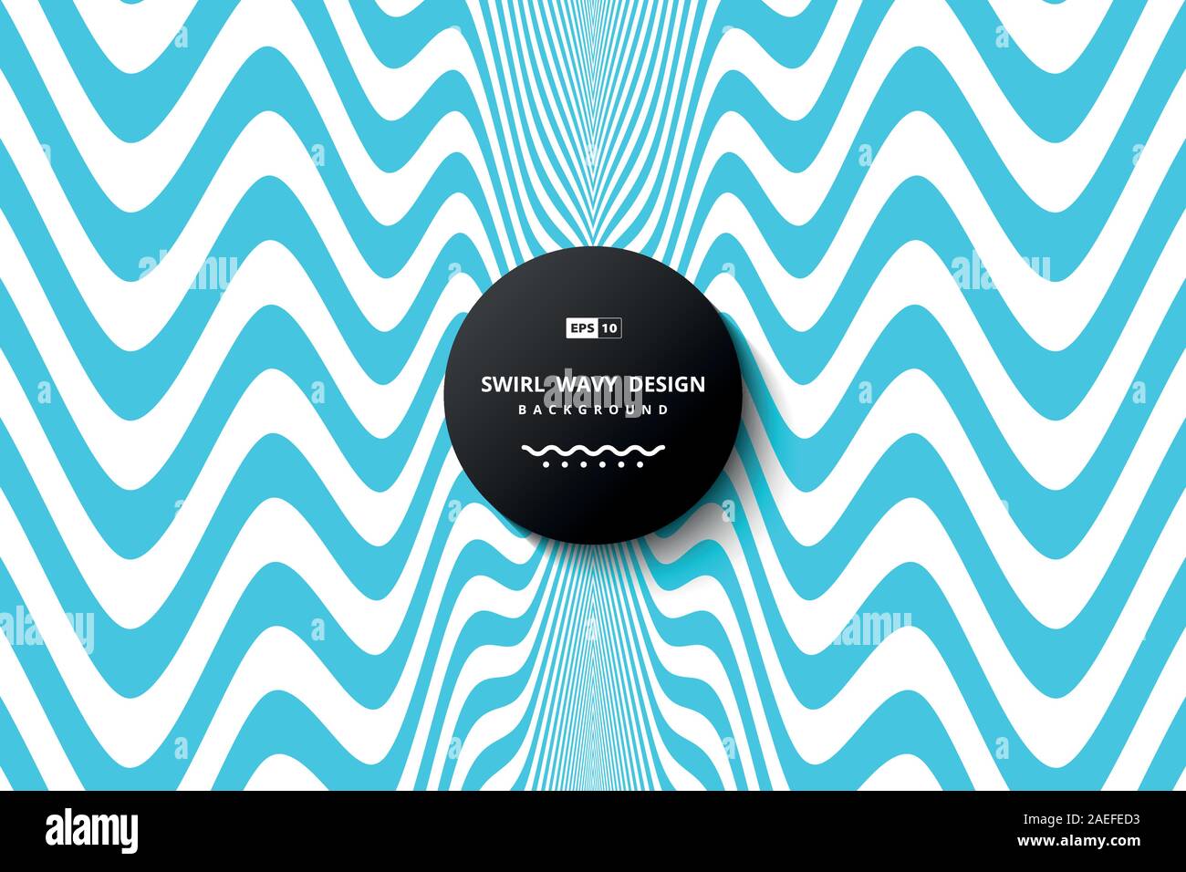 Blue Swirl Line Design