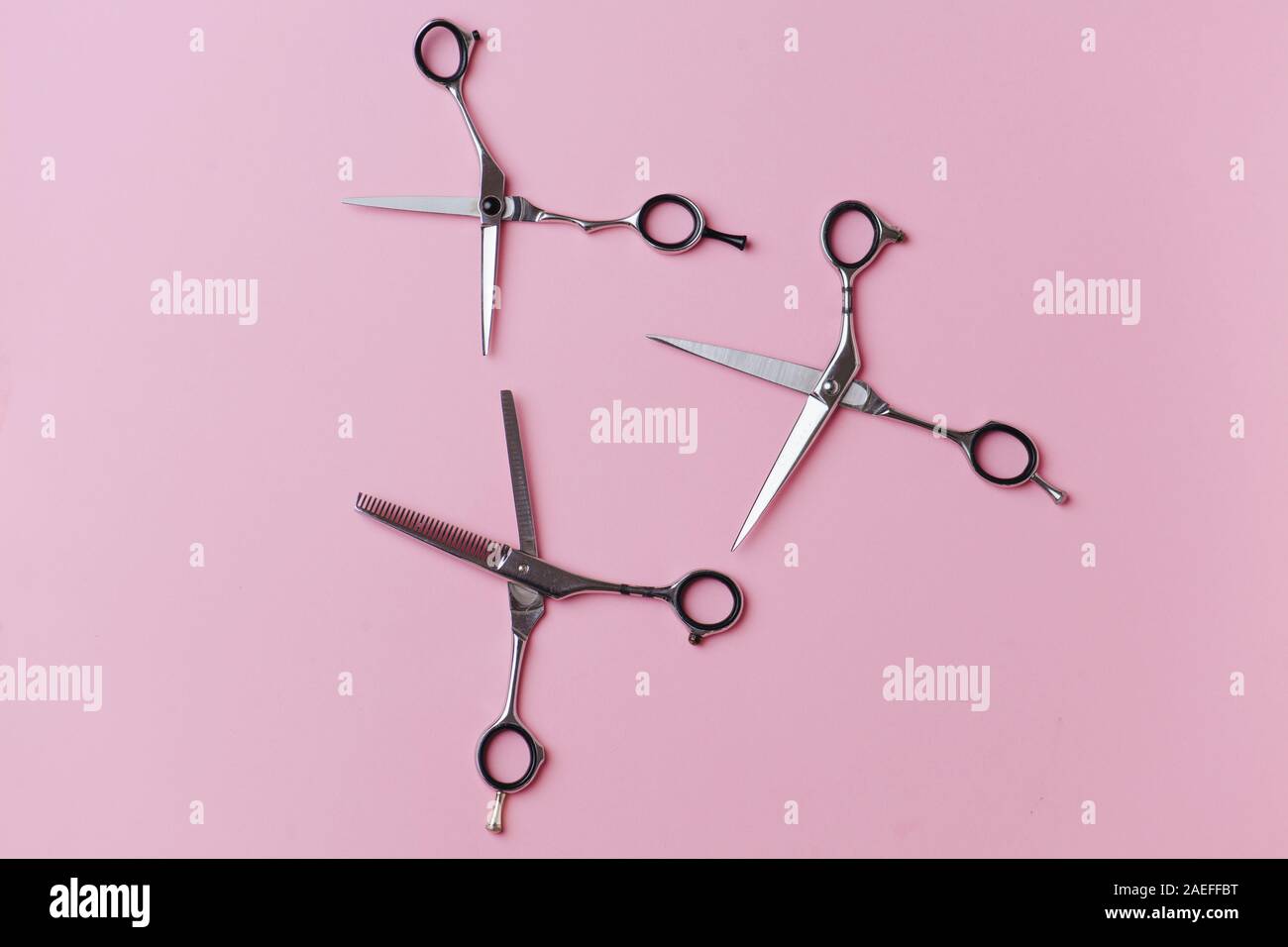 Three pairs of scissors hi-res stock photography and images - Alamy