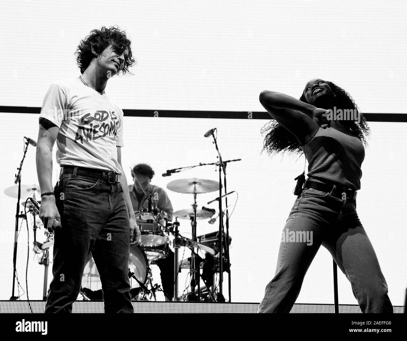 "matthew healy" Black and White Stock Photos & Images - Alamy