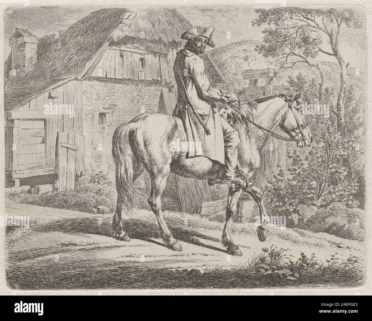 Johann Adam Klein, Cattle Dealer on Horseback, 1811 Cattle Dealer on ...