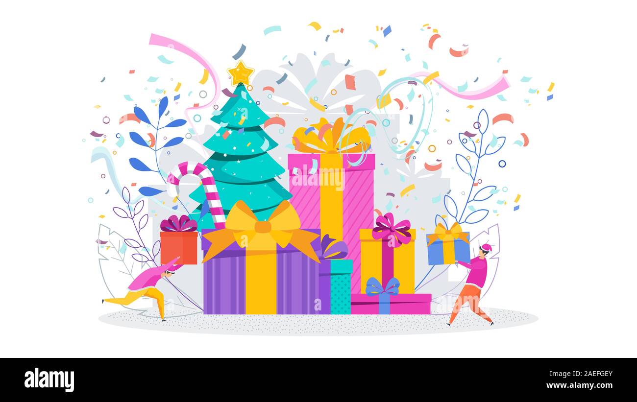 Huge gift box Stock Vector Images - Alamy