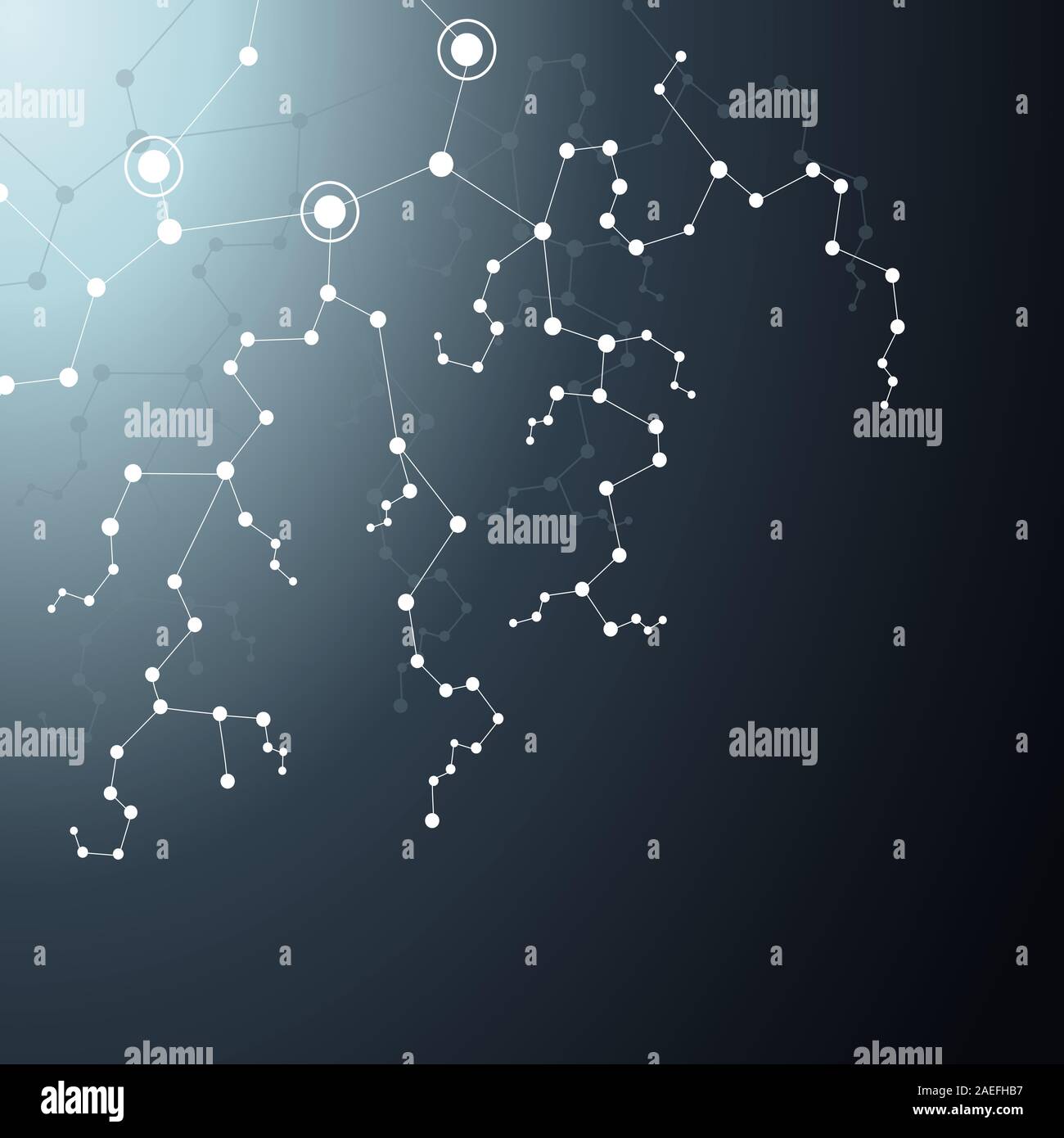 Technical abstract background with connecting dots and lines Stock ...