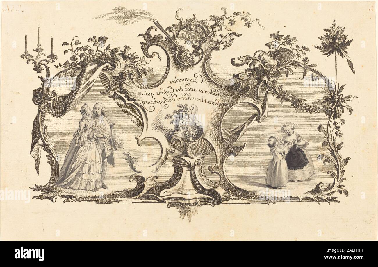 18th century cartouches figures hi-res stock photography and images - Alamy