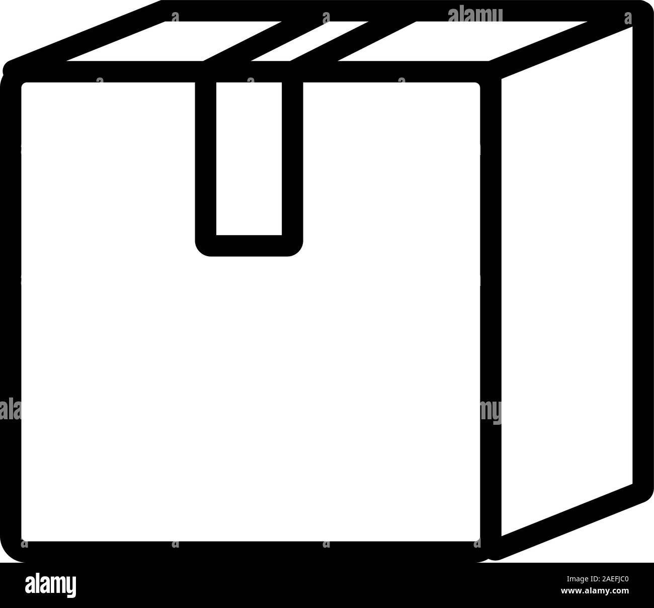 Closed Box Icon Vector Isolated Contour Symbol Illustration Stock closed-box-icon-vector-isolated-contour-symbol-illustration-stock