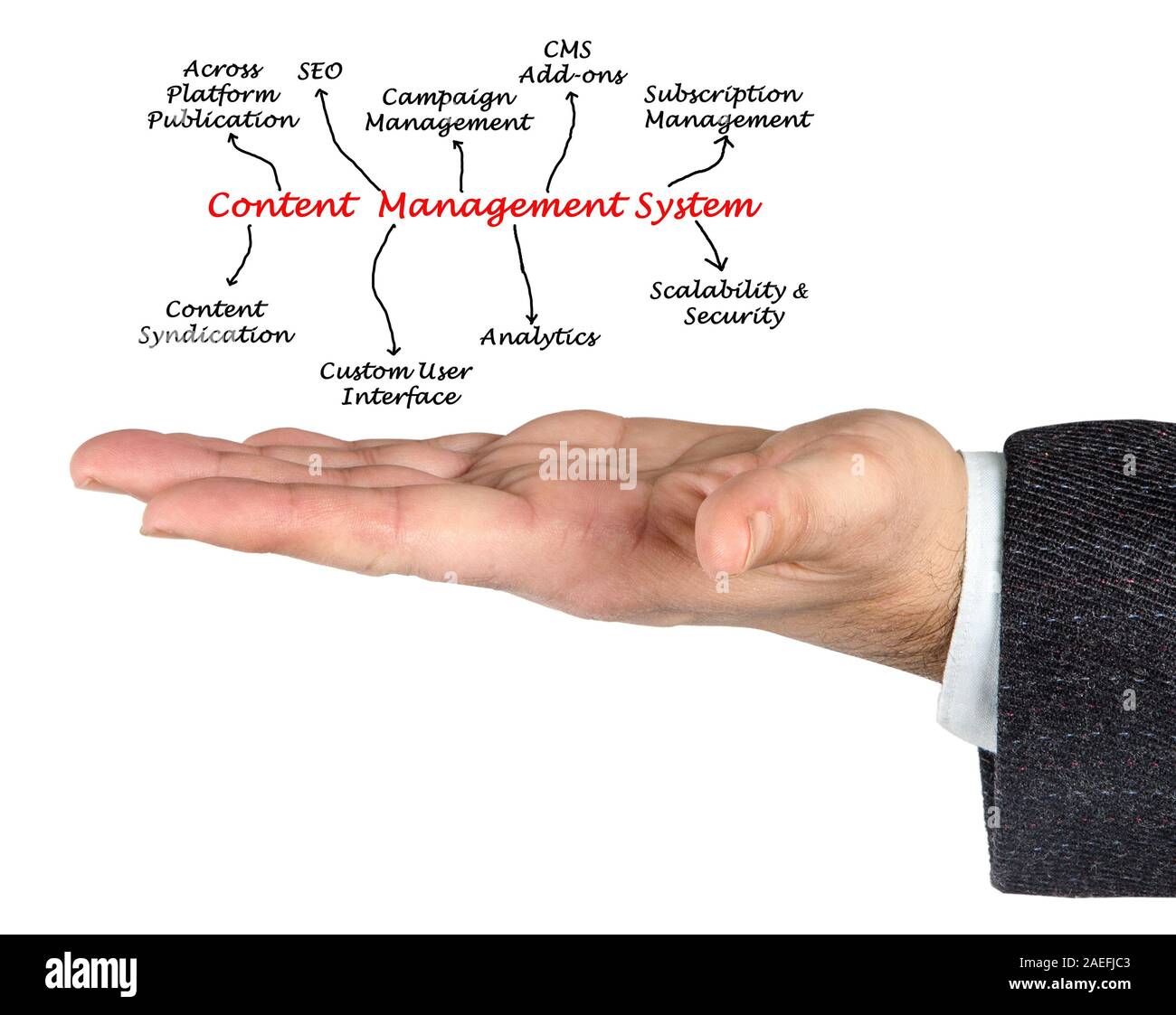 Content Management System Diagram Content Management System