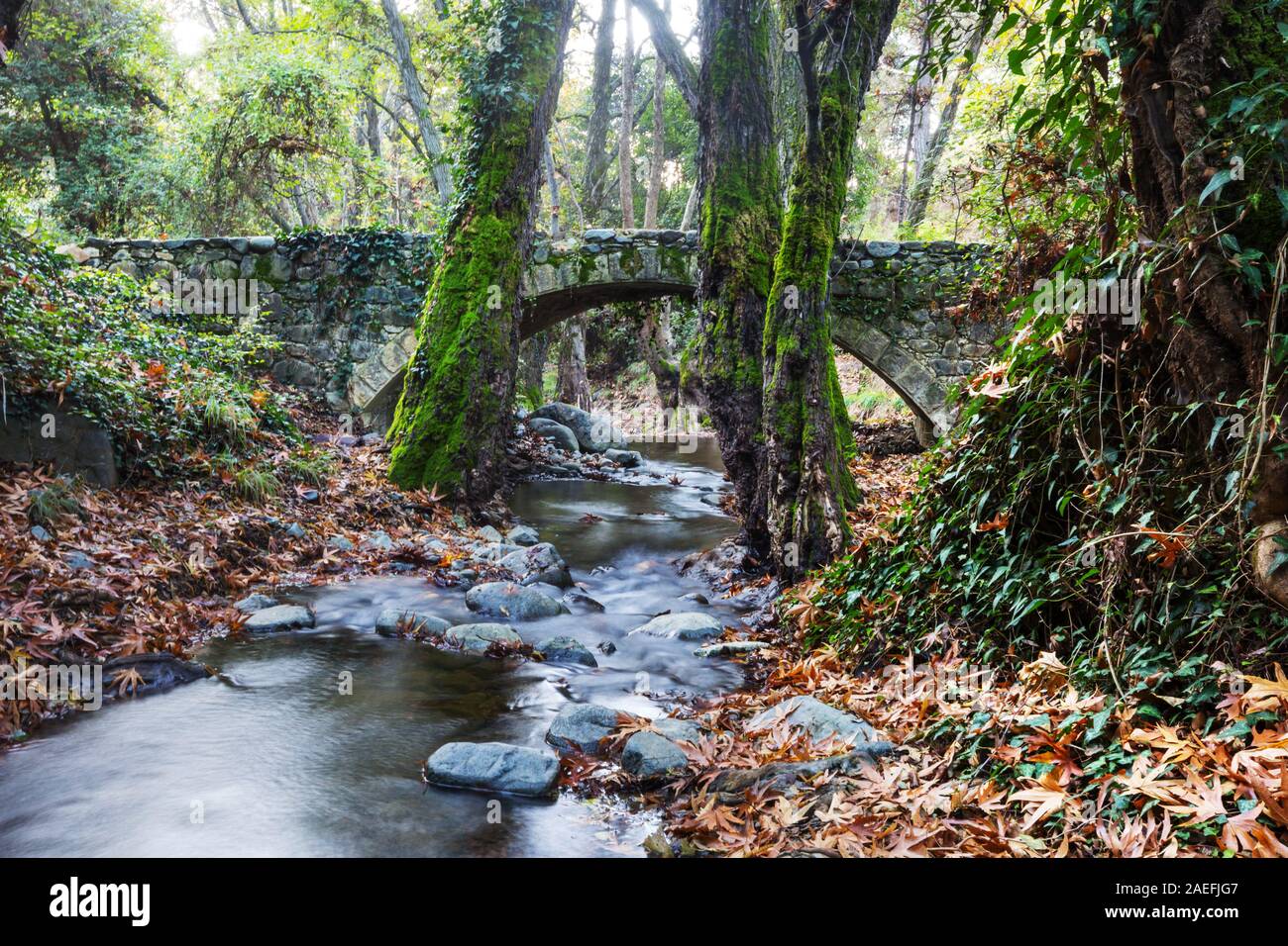 Medieval Venetian bridge in Cyprus Stock Photo - Alamy