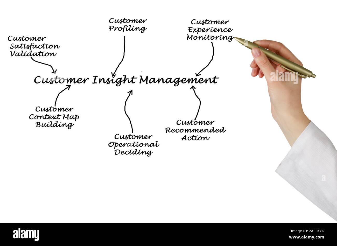 diagram of Customer Insight Management Stock Photo - Alamy
