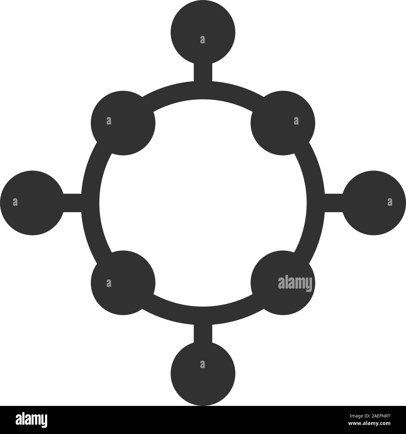 Molecule structure circle logo design. Stock Vector illustration ...