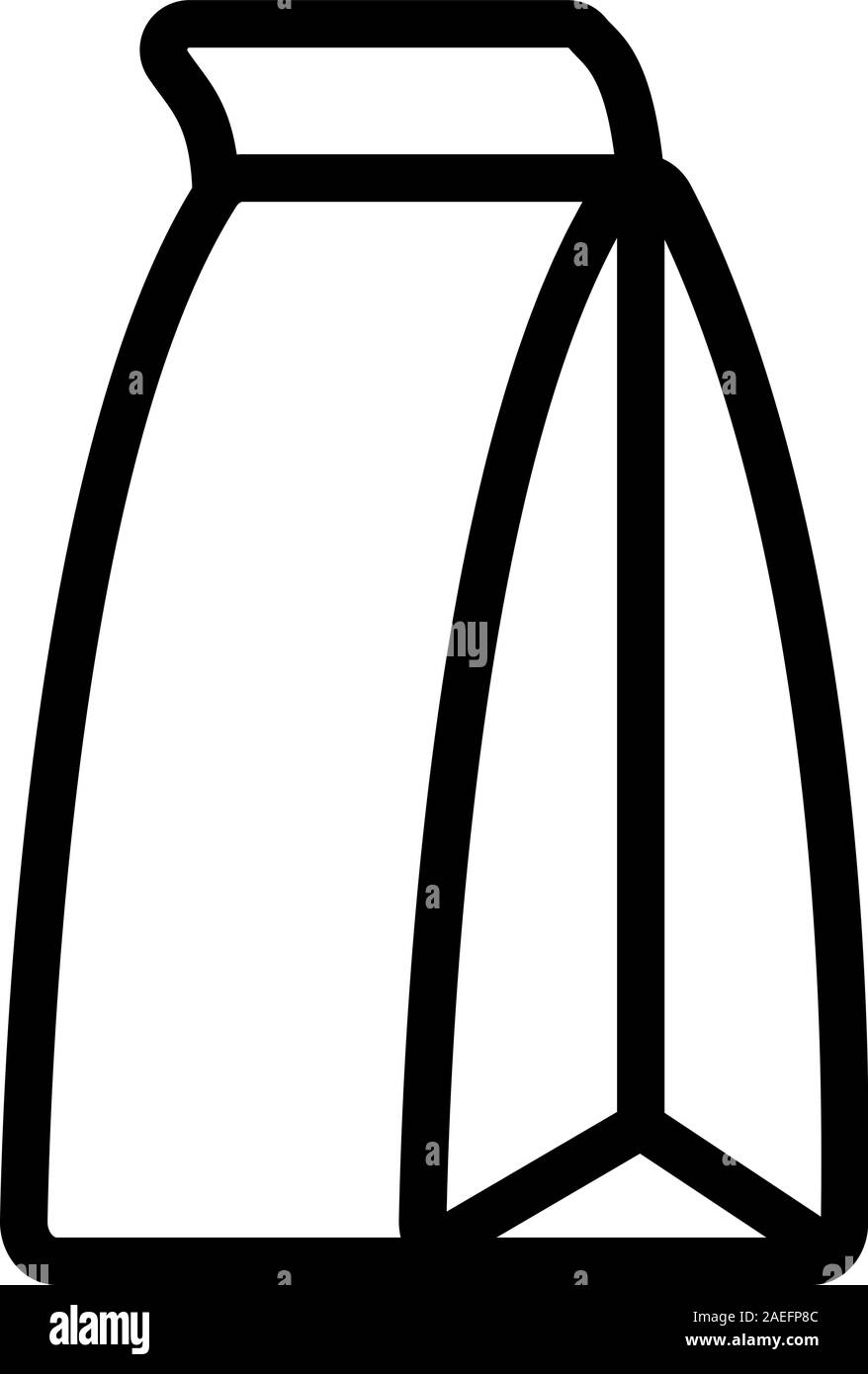 paper pack icon vector. Isolated contour symbol illustration Stock ...