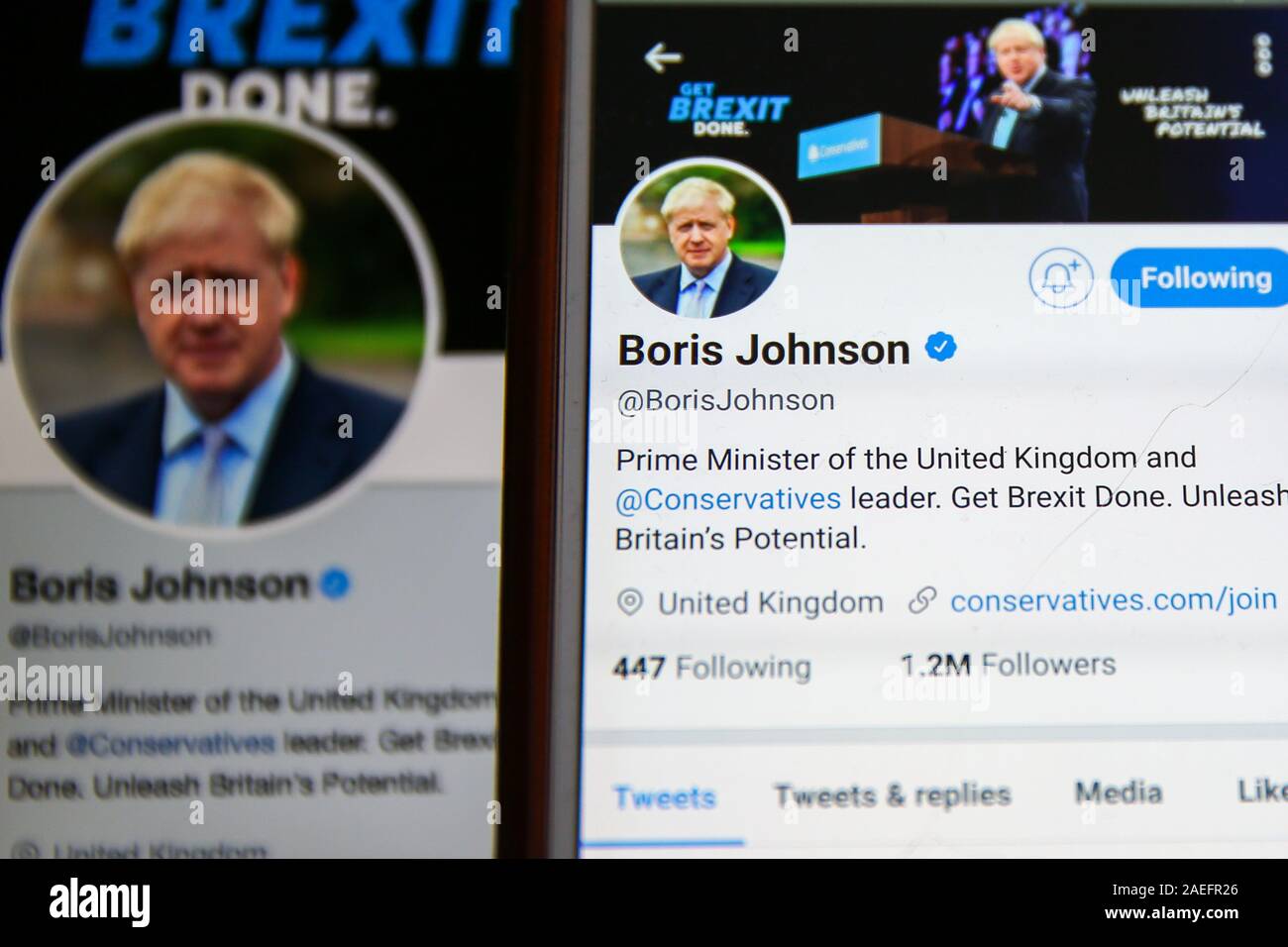 Boris johnson 1 december 2019 hi-res stock photography and images - Alamy