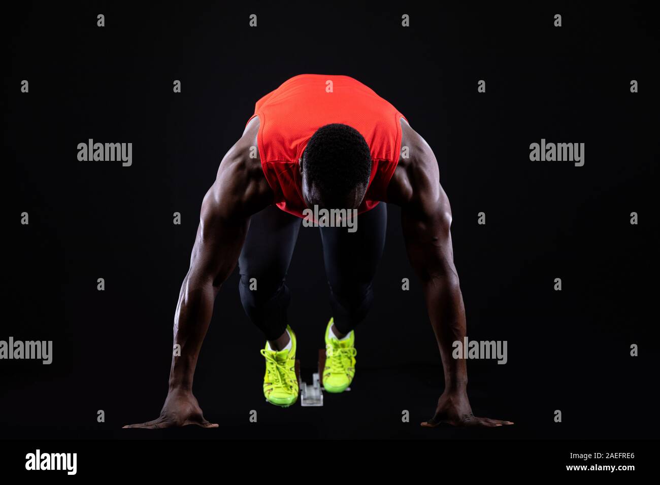 Black male runner hi-res stock photography and images - Alamy