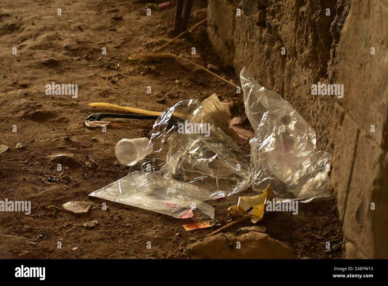 Plastic Litter on the ground in in Nazareth June 2019 Stock Photo - Alamy
