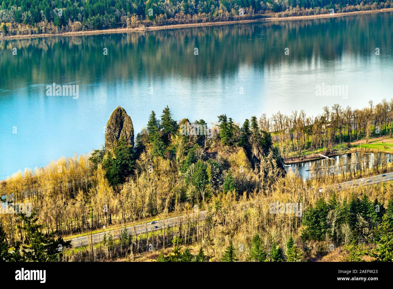 Columbia River Gorge near Portland in Oregon Stock Photo - Alamy