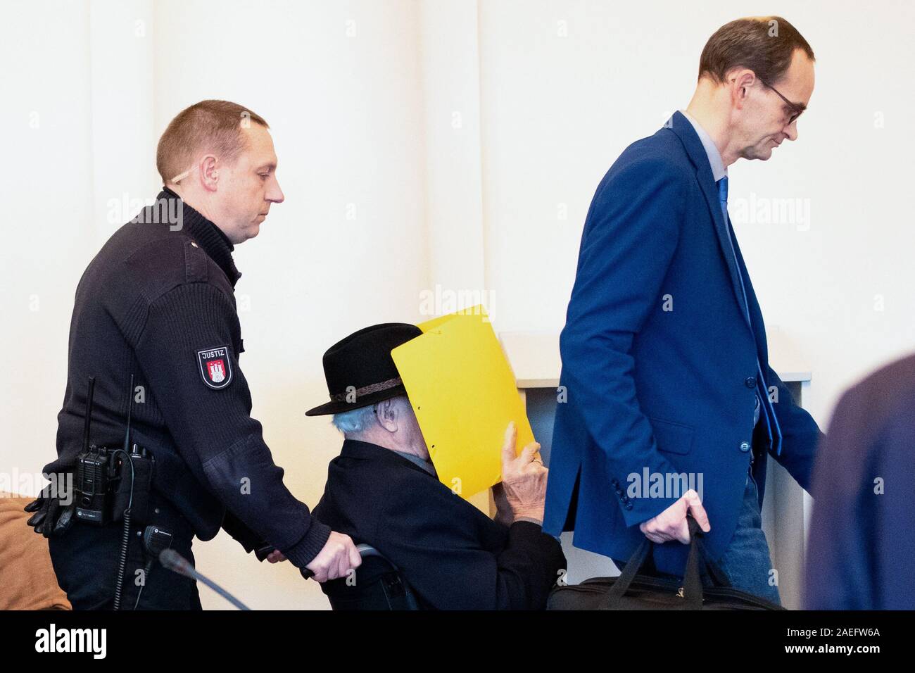 Hamburg, Germany. 09th Dec, 2019. The 93-year-old former SS guard (M ...