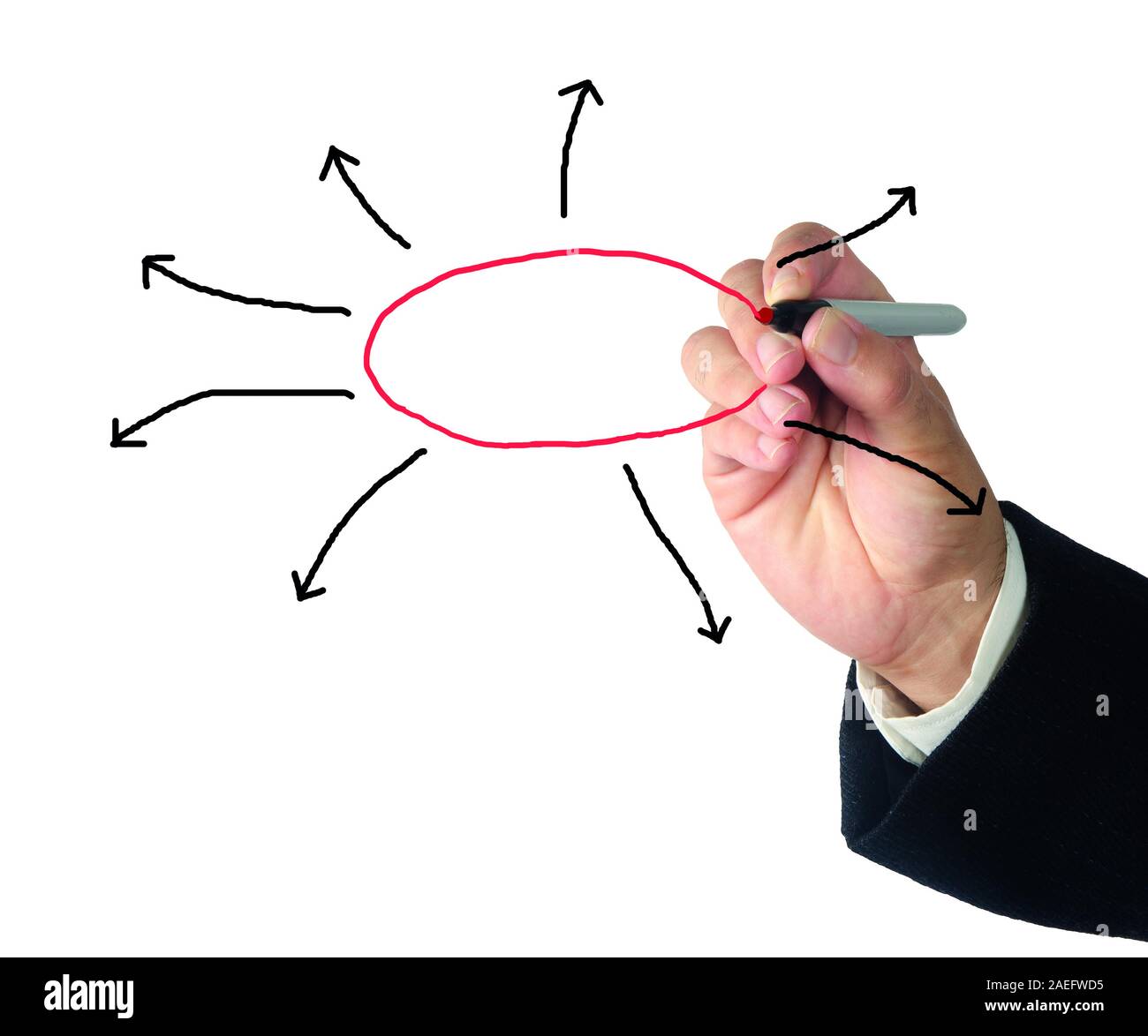 Presentation of diagram Stock Photo - Alamy