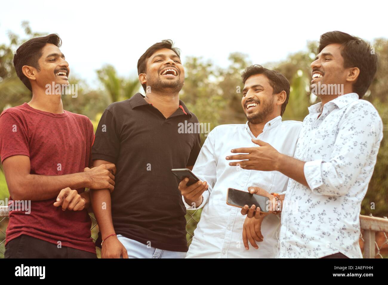Group boys having fun teens hi-res stock photography and images - Alamy