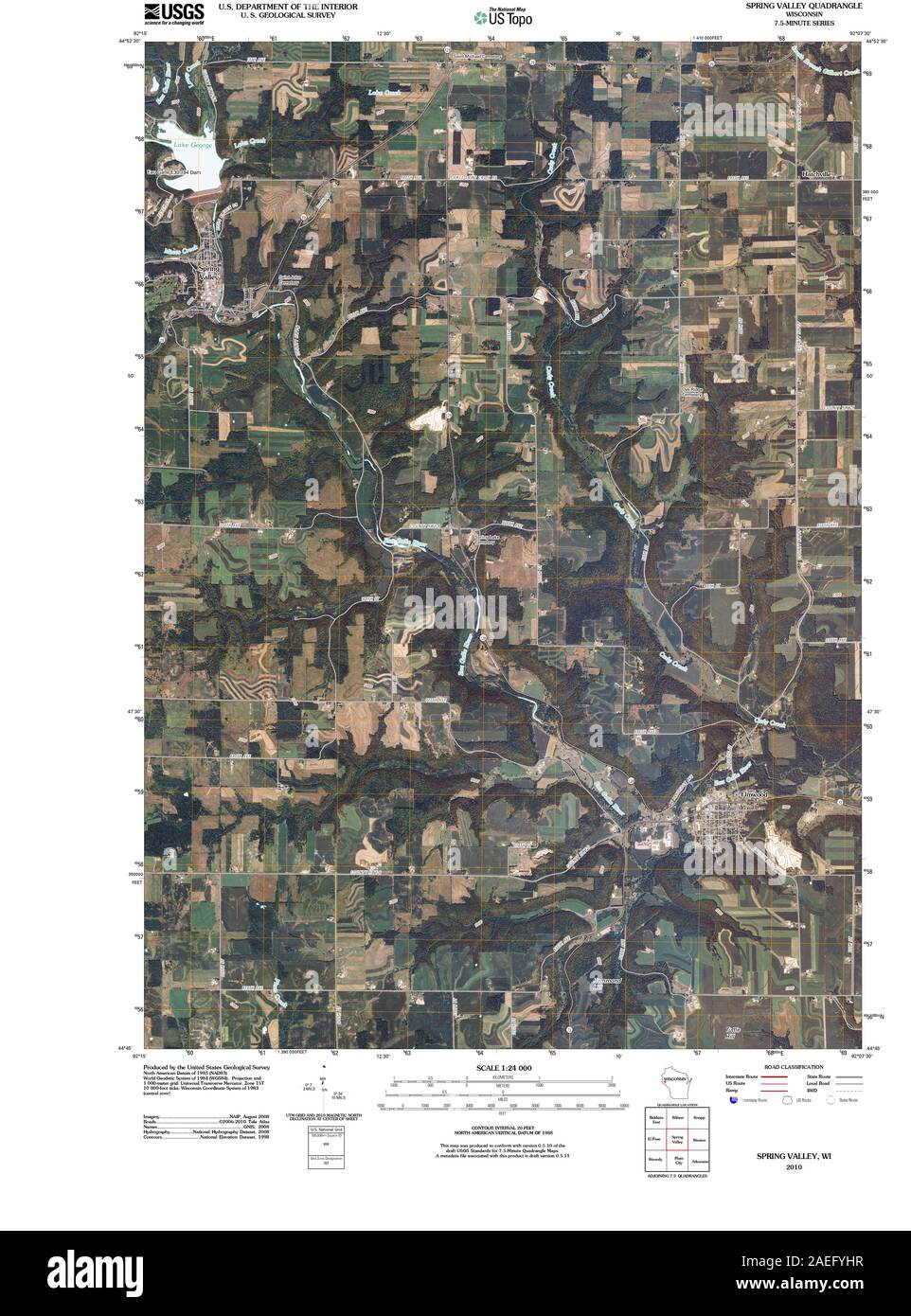 Spring valley map Cut Out Stock Images & Pictures - Alamy