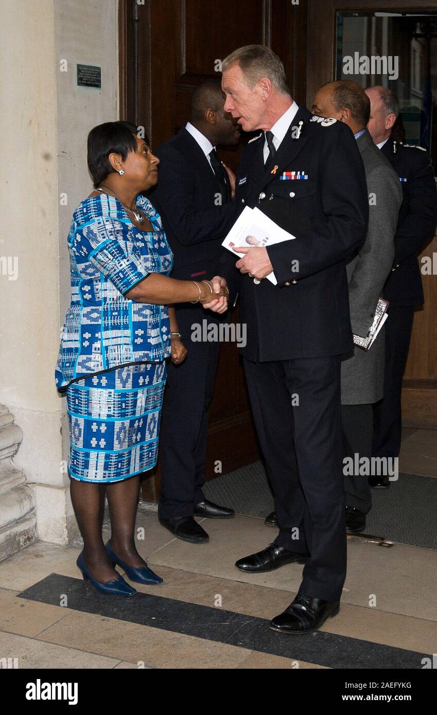 Doreen Lawrence with Metropolitan Policer commissioner Bernard Hogan ...