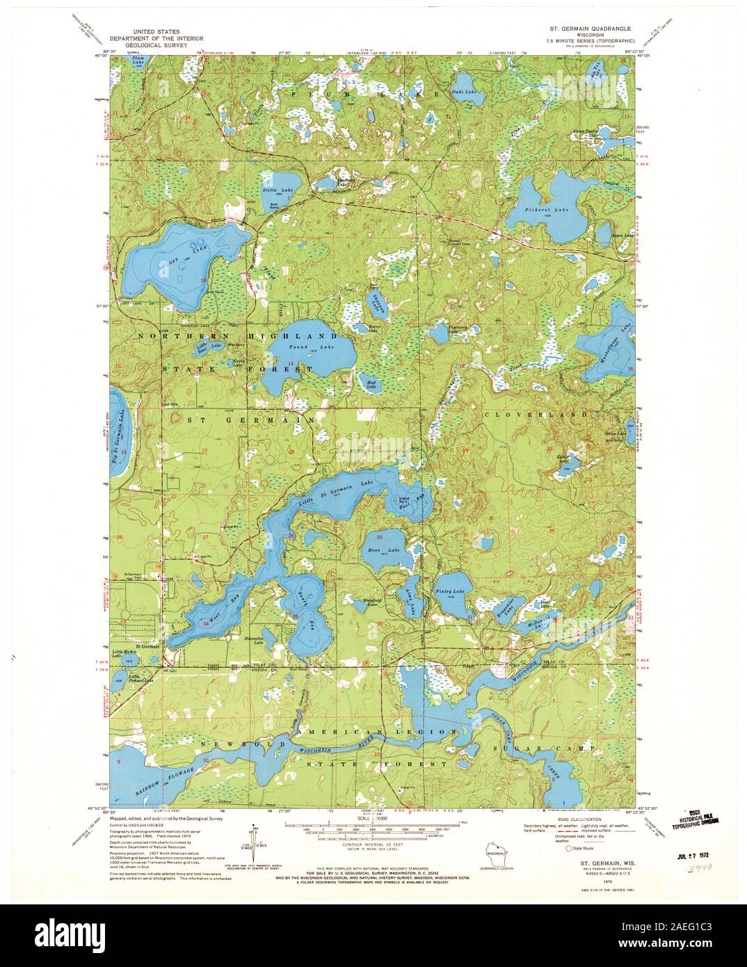 Map of st germain hi-res stock photography and images - Alamy