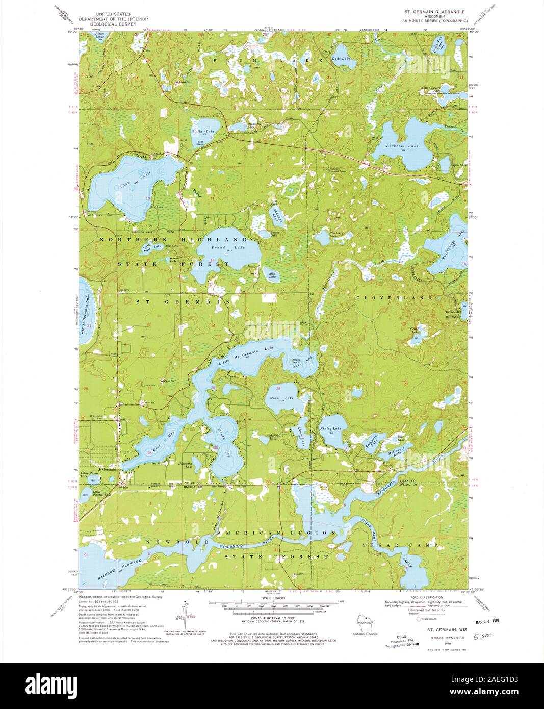 Map of st germain hi-res stock photography and images - Alamy