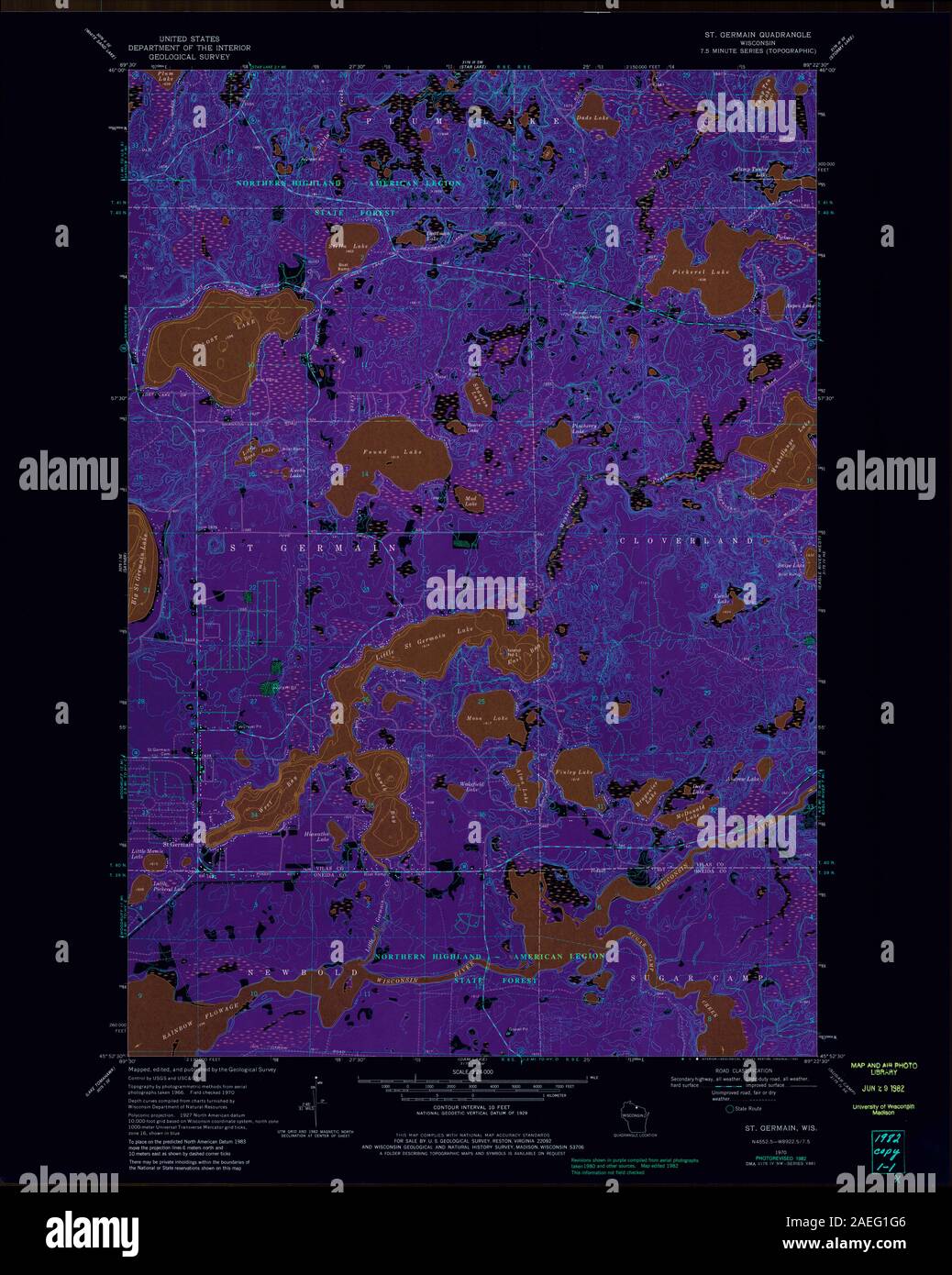 Map of st germain hi-res stock photography and images - Alamy