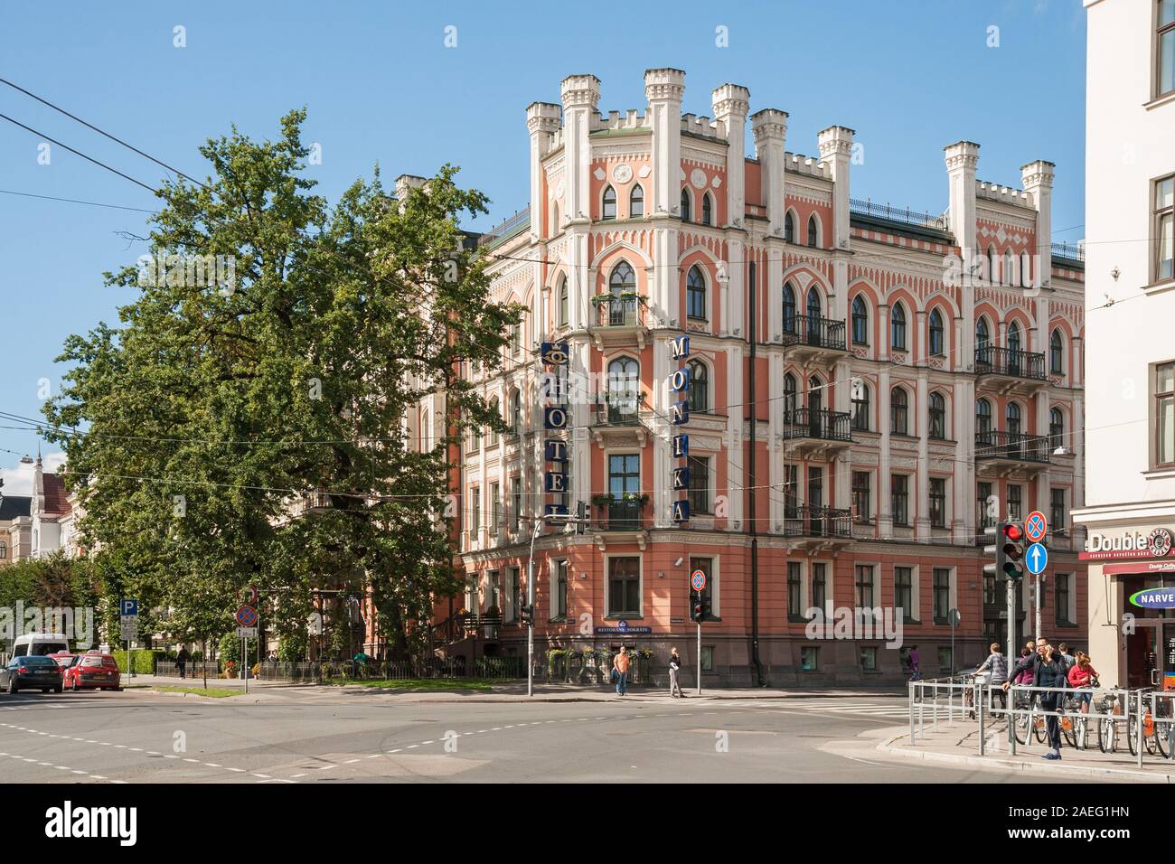 RIGA, LATVIA - SEPTEMBER 01, 2014: Riga Art Nouveau (Jugendstil ...