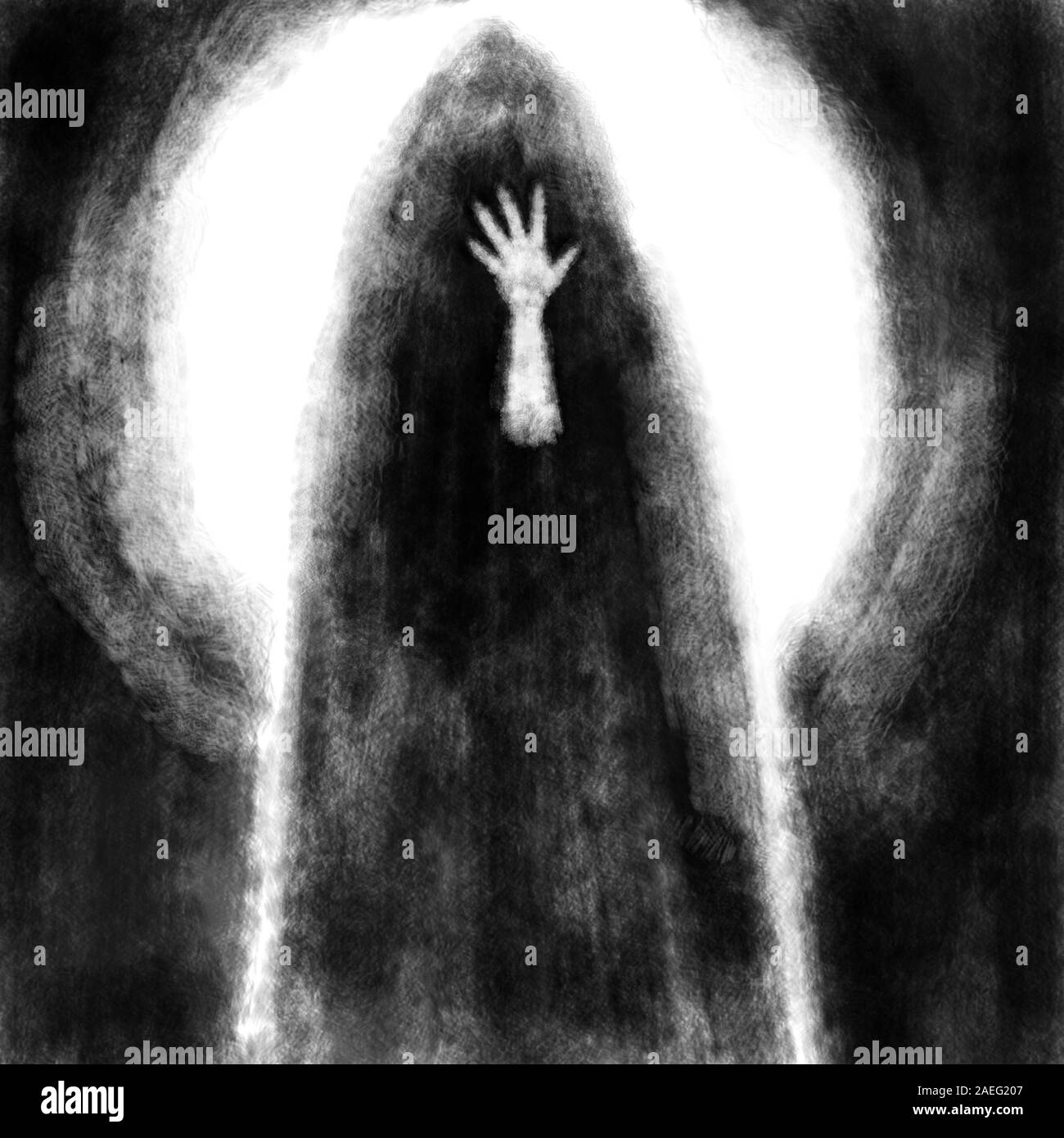 Creepy monk hi-res stock photography and images - Alamy