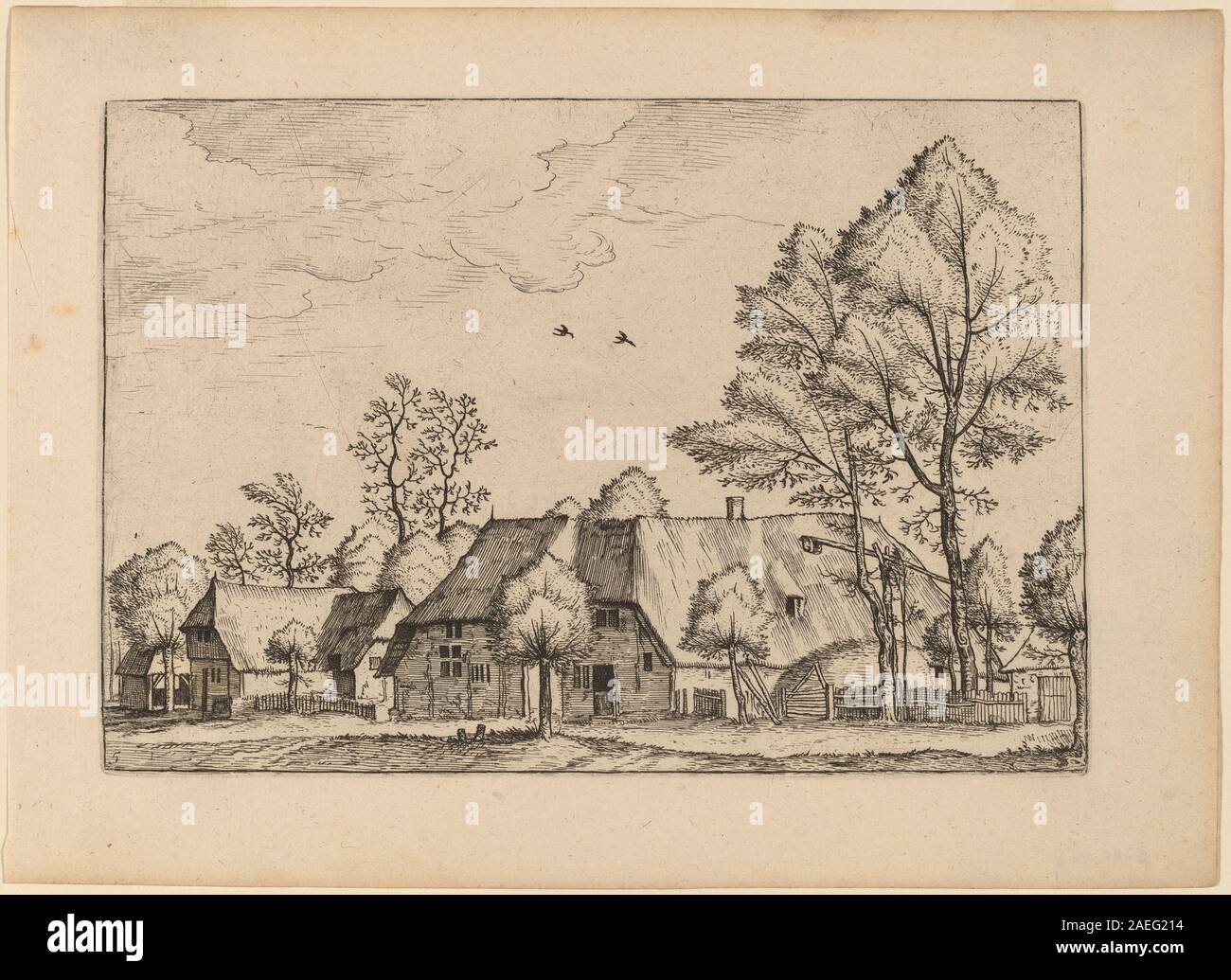 Large Farm with Draw Well by Johannes van Doetechum the Elder and Lucas ...