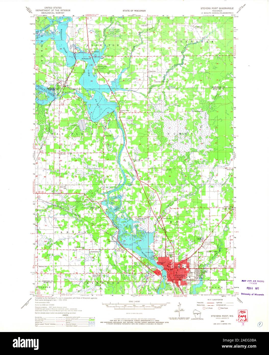 Map of stevens point hi-res stock photography and images - Alamy