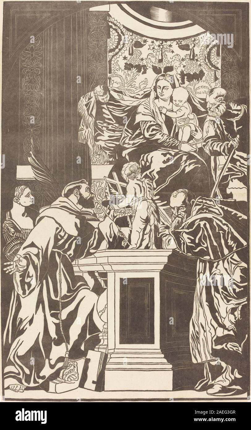 John Baptist Jackson after Veronese, Holy Family and Four Saints, 1739 ...