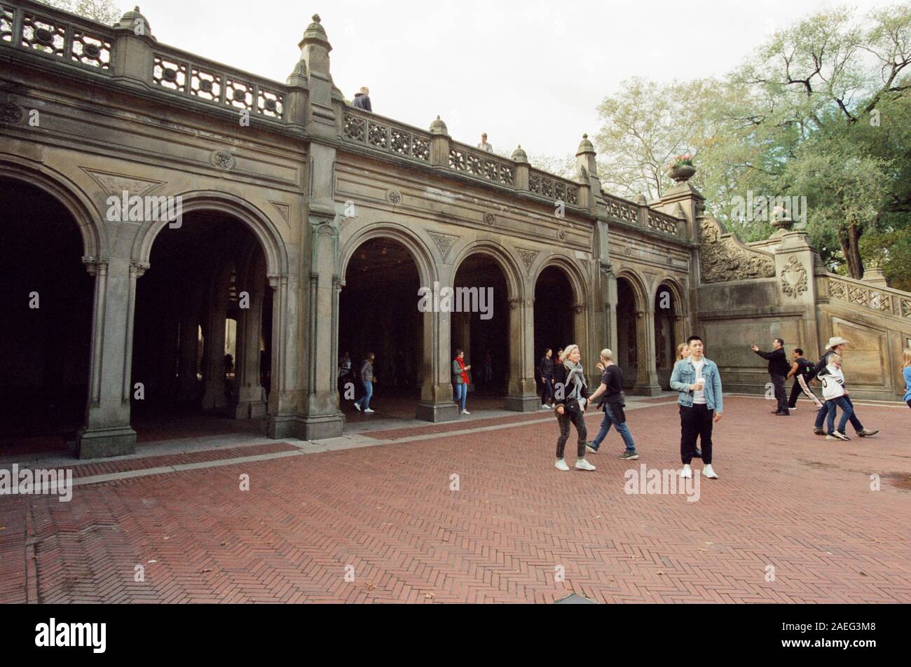 The pedestrian underpass at Bethesda Terrace, Central Park, New York ...