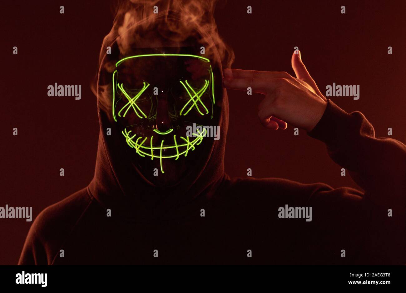 Anonymous Mask Smoking